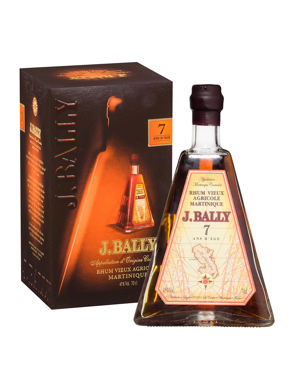 Bally Rum Agricole 7 Years pyramid shaped bottle 700mL | MyBottleShop