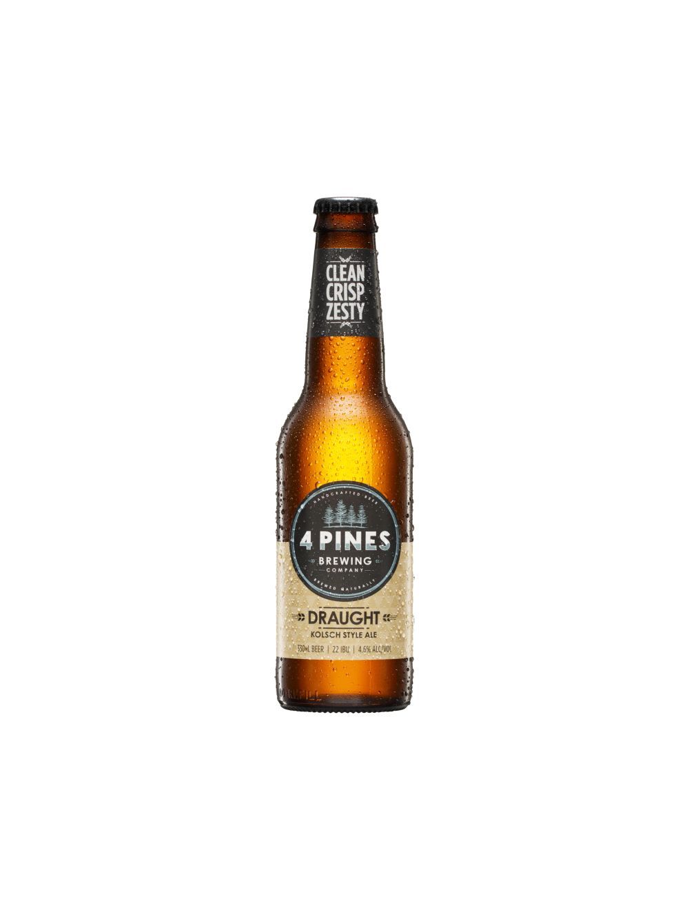 4 Pines Draught Kolsch 330mL 4x6 Pack Bottles | MyBottleShop