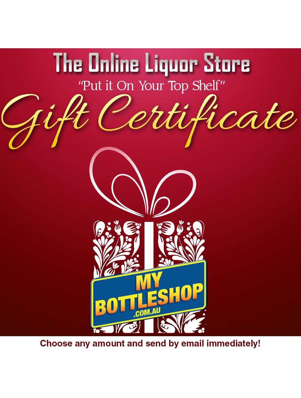 Gift Certificate | Online Liquor Store | MyBottleShop
