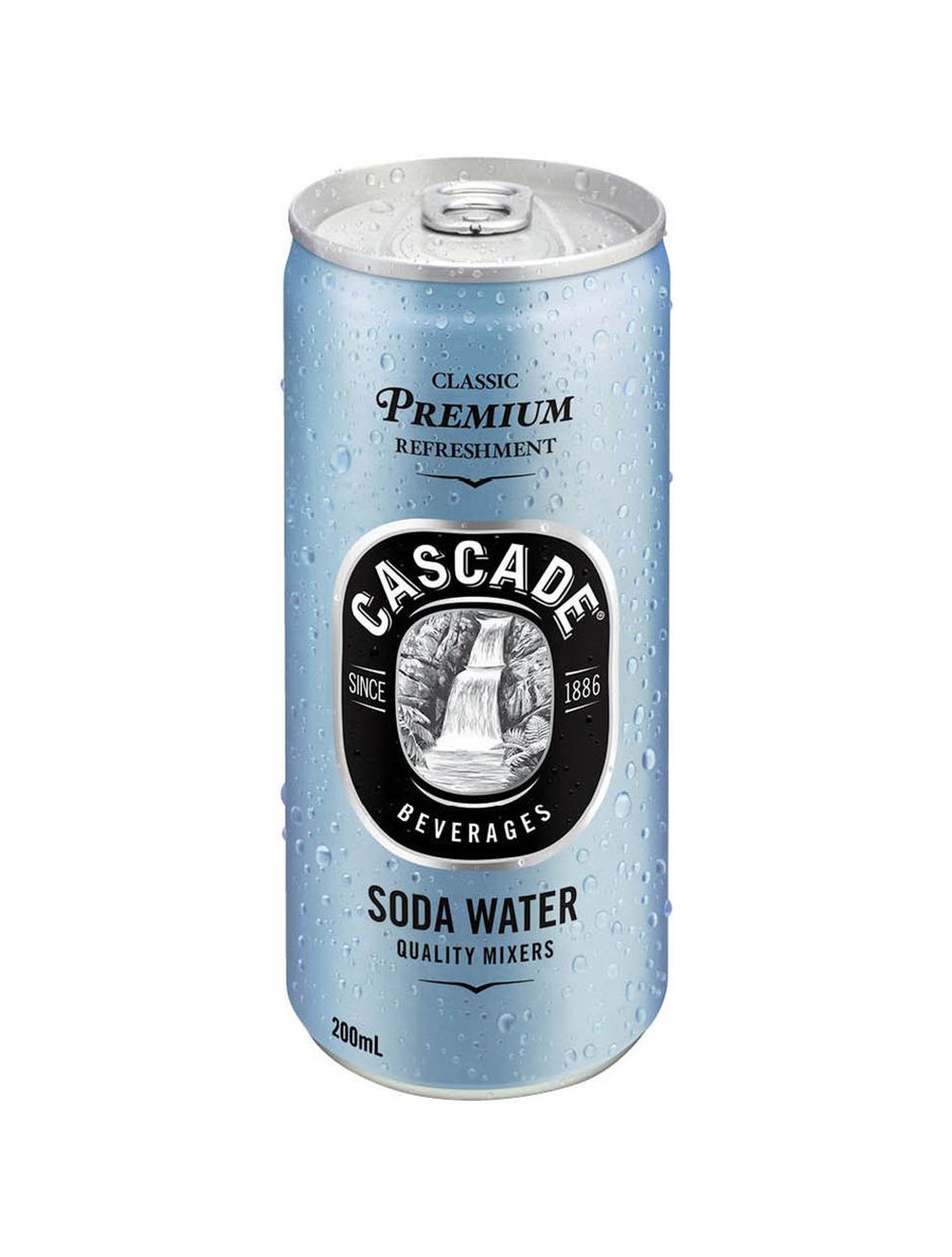 Cascade Cans Soda Water 200mL (Case of 24) | MyBottleShop
