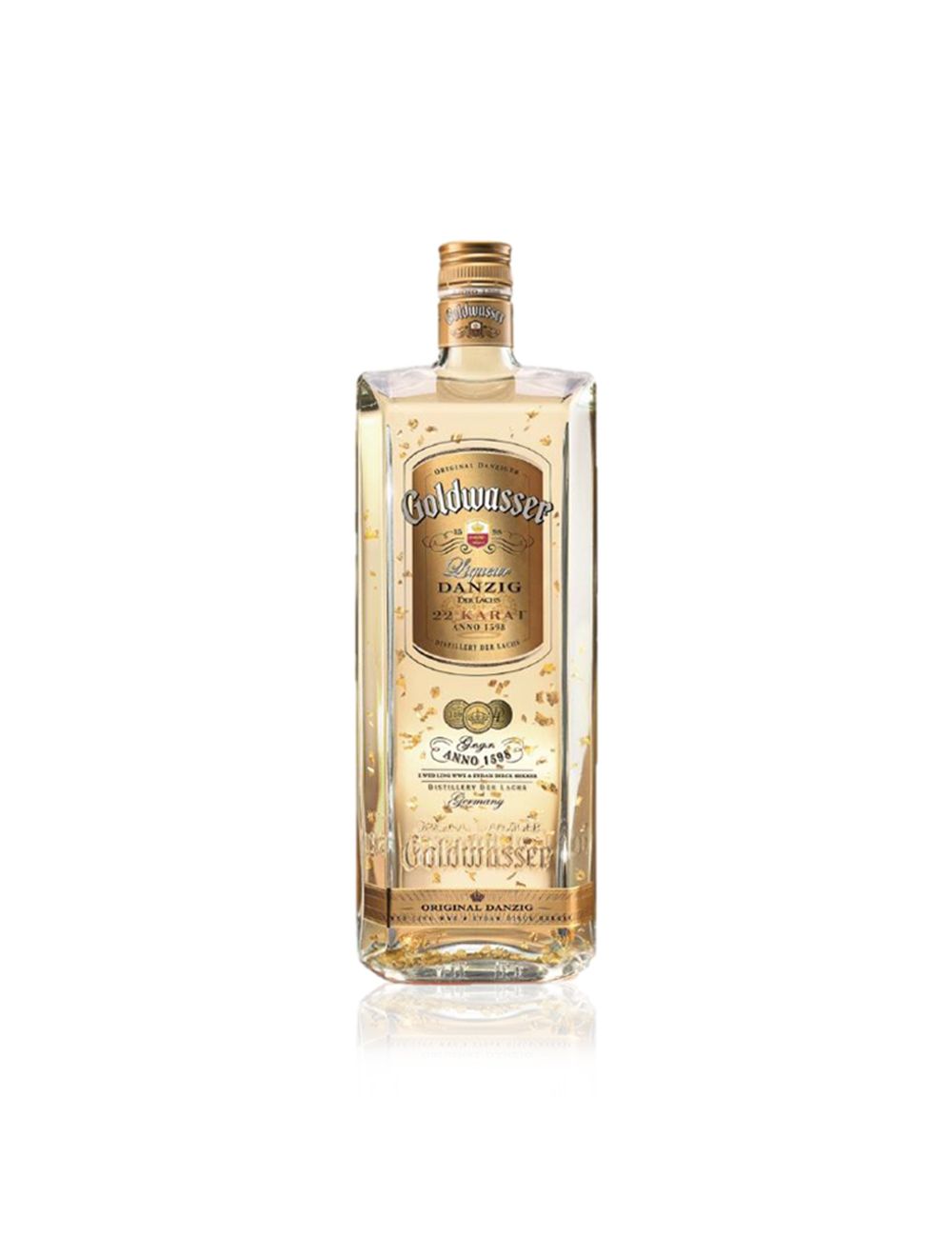 Hardenberg Goldwasser Schnapps with 22 Karat Gold Flake 700mL ...