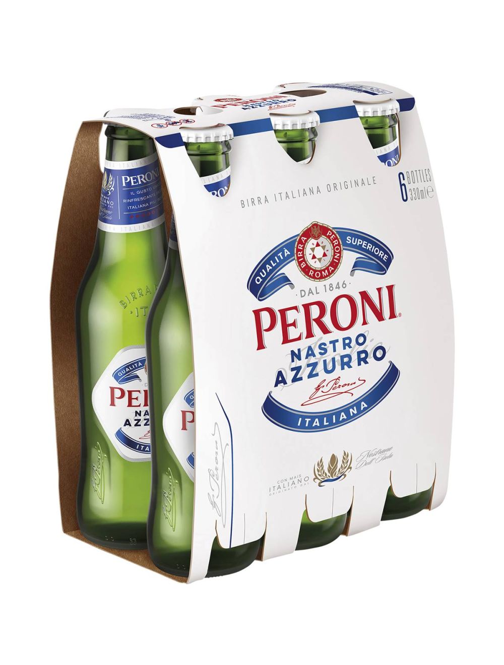 Peroni Nastro Azzuro 330mL Bottles (6 Pack) | MyBottleShop