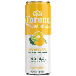 Corona Agua Rifada Seltzer Lemon, Mango & Pineapple 355mL (Case Of 24 ...